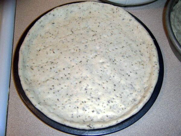 Italian Herb and Cheese Pizza Crust - Bramble Wine Cottage