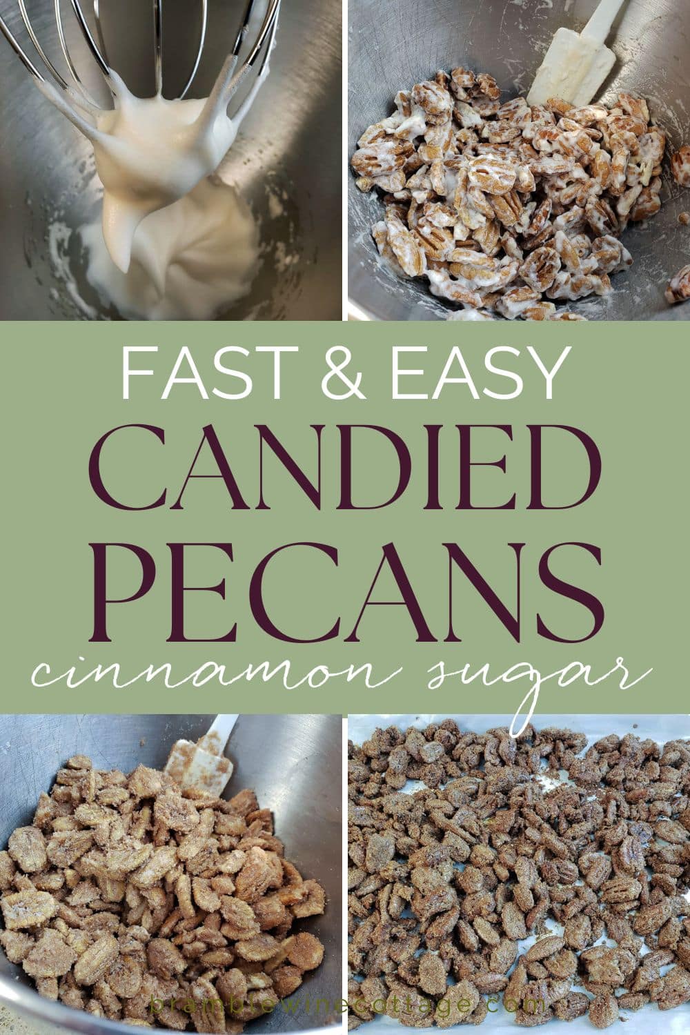 Easy Candied Pecans Recipe - Bramble Wine Cottage